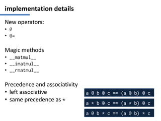 Pep 465 - Matrix Multiplication in Python | PDF