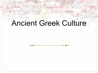 Ancient Greek culture | PPTX