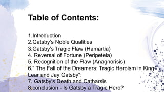 The Tragic Hero: From Aristotle’s Theory to Timeless Examples | PPTX