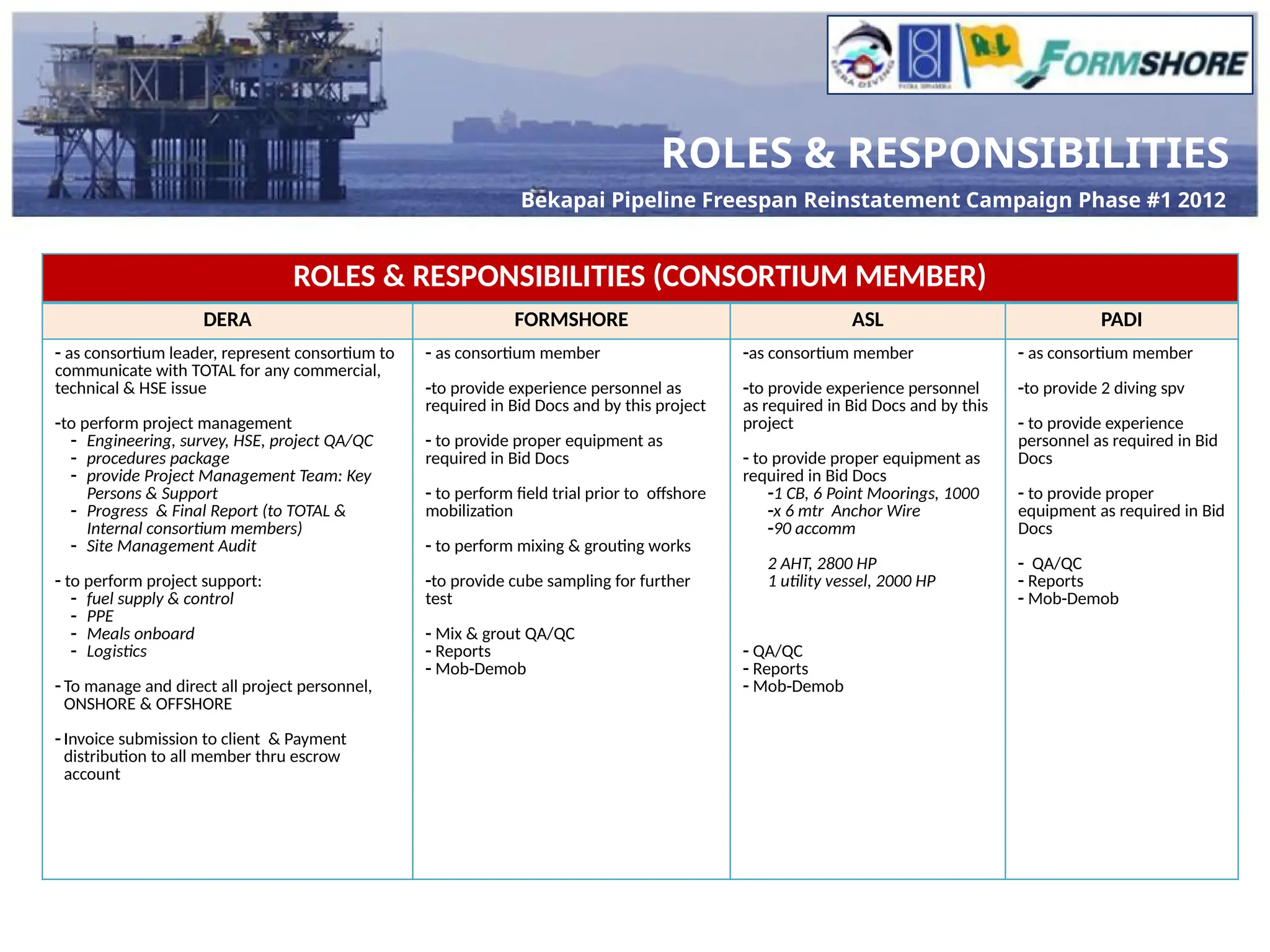 Project Execution Plan For Project Offshore | PPTX