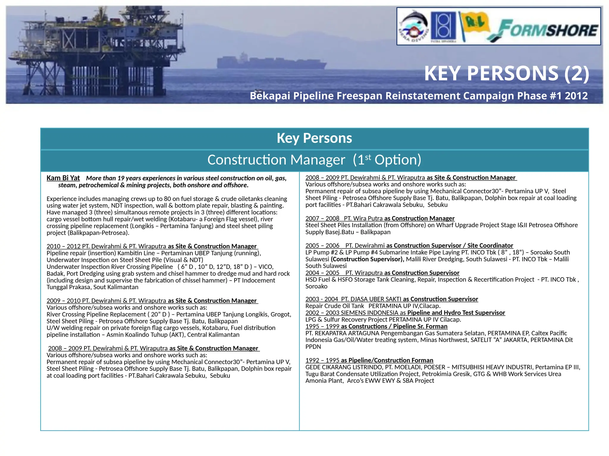 Project Execution Plan For Project Offshore | PPTX
