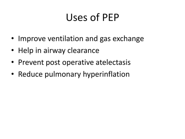 Pep devices | PPTX | Lung and Respiratory Health | Diseases and Conditions