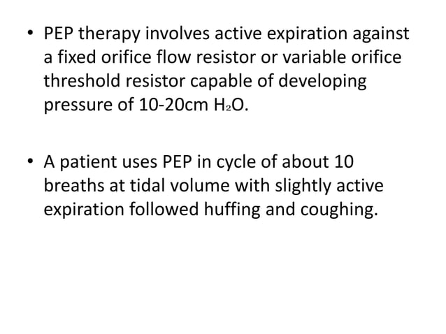 Pep devices | PPTX | Lung and Respiratory Health | Diseases and Conditions
