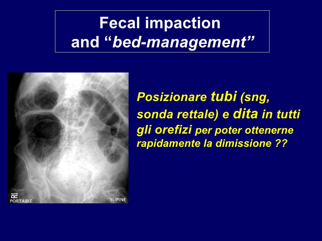 Pepe sub-occlusione intestinale e coprostasi