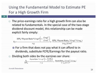 How to calculate P/E, PEG ratio | PDF
