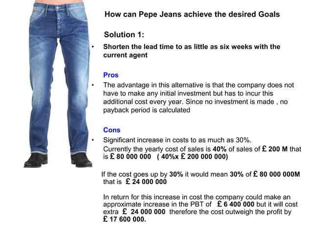 Pepe jeans case study presentation | PPT
