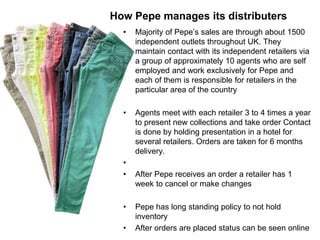 Pepe jeans case study presentation | PPT
