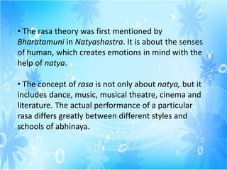 Peper 7 Theory of Rasa | PPTX
