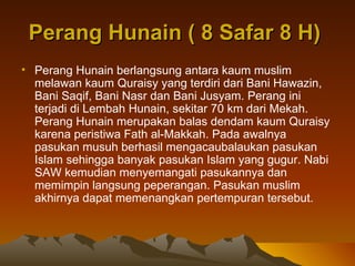 Peperangan di zaman rasulullah SAW | PPT