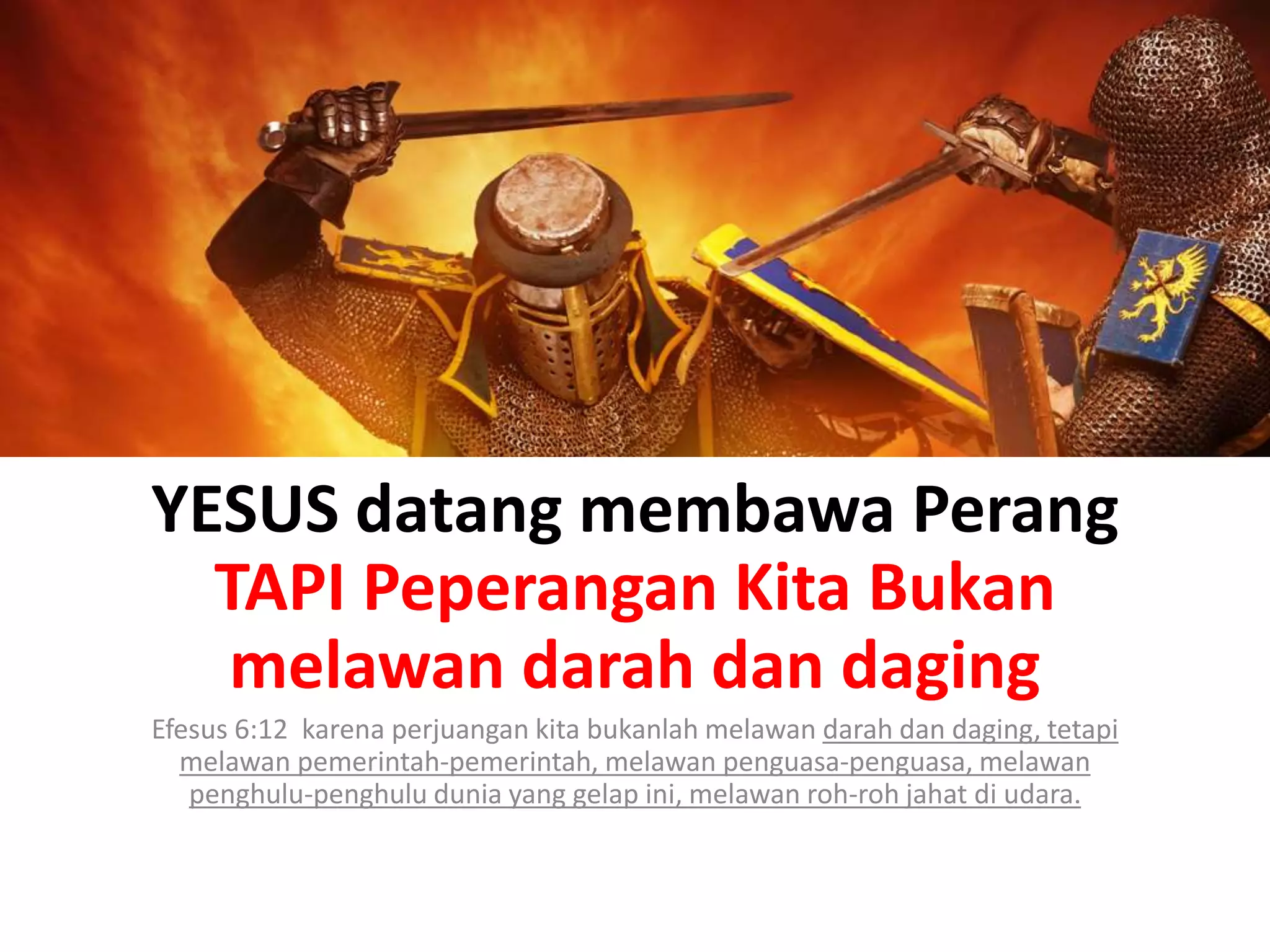 Peperangan rohani | PPT