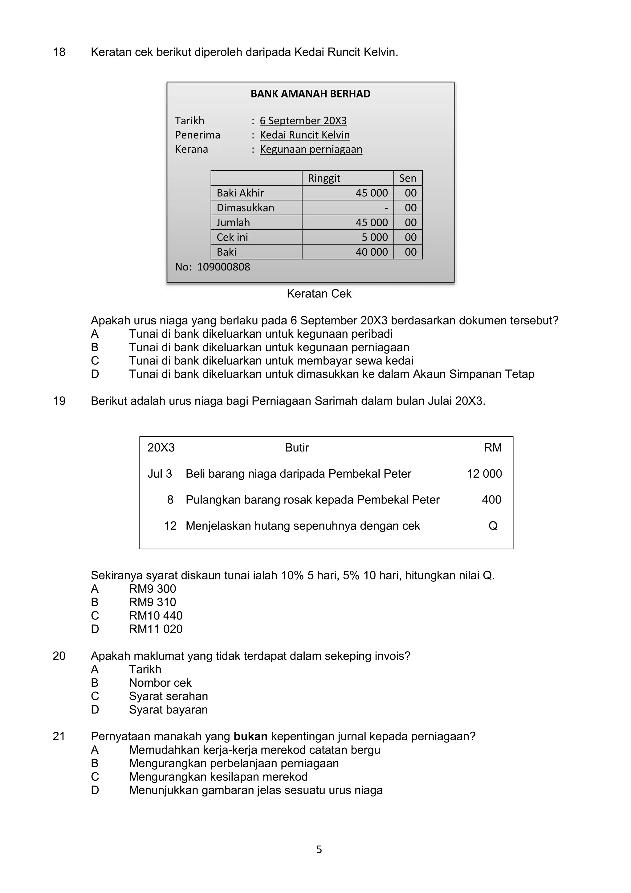Peperiksaan akhir 2013 | DOCX