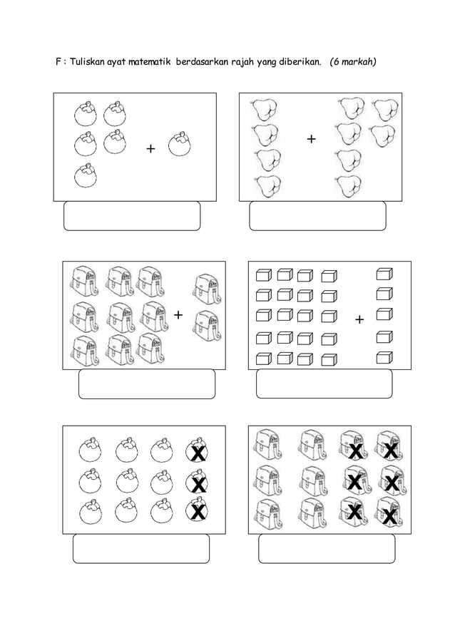 Soalan Peperiksaan Akhir Tahun Matematik Tahun 1 2015 Kertas 2 | DOCX