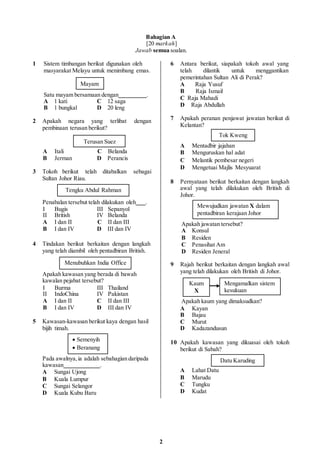 Peperiksaan akhir tahun t3 | DOCX
