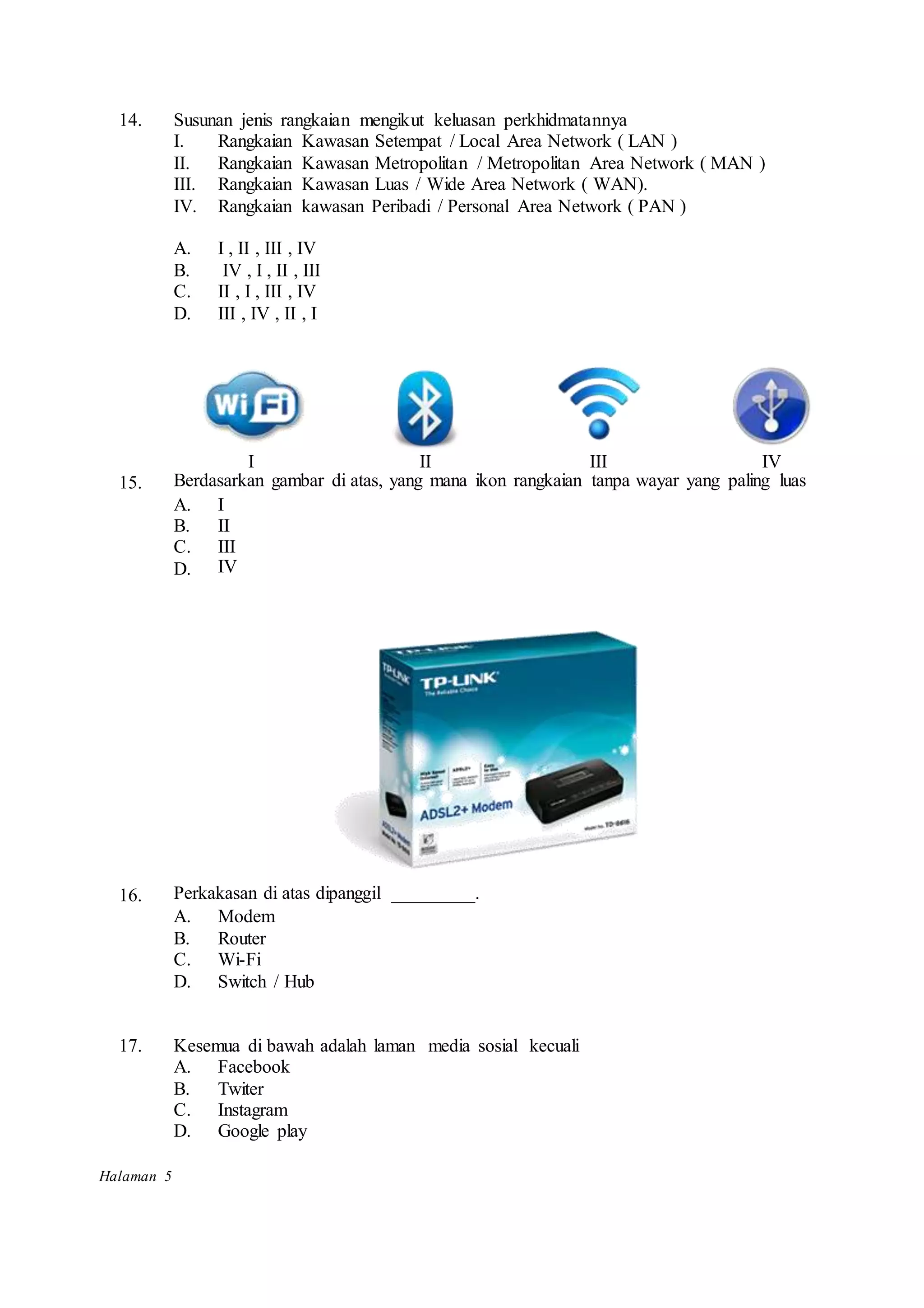 Peperiksaan akhir tahun tmk tahun 5 | PDF