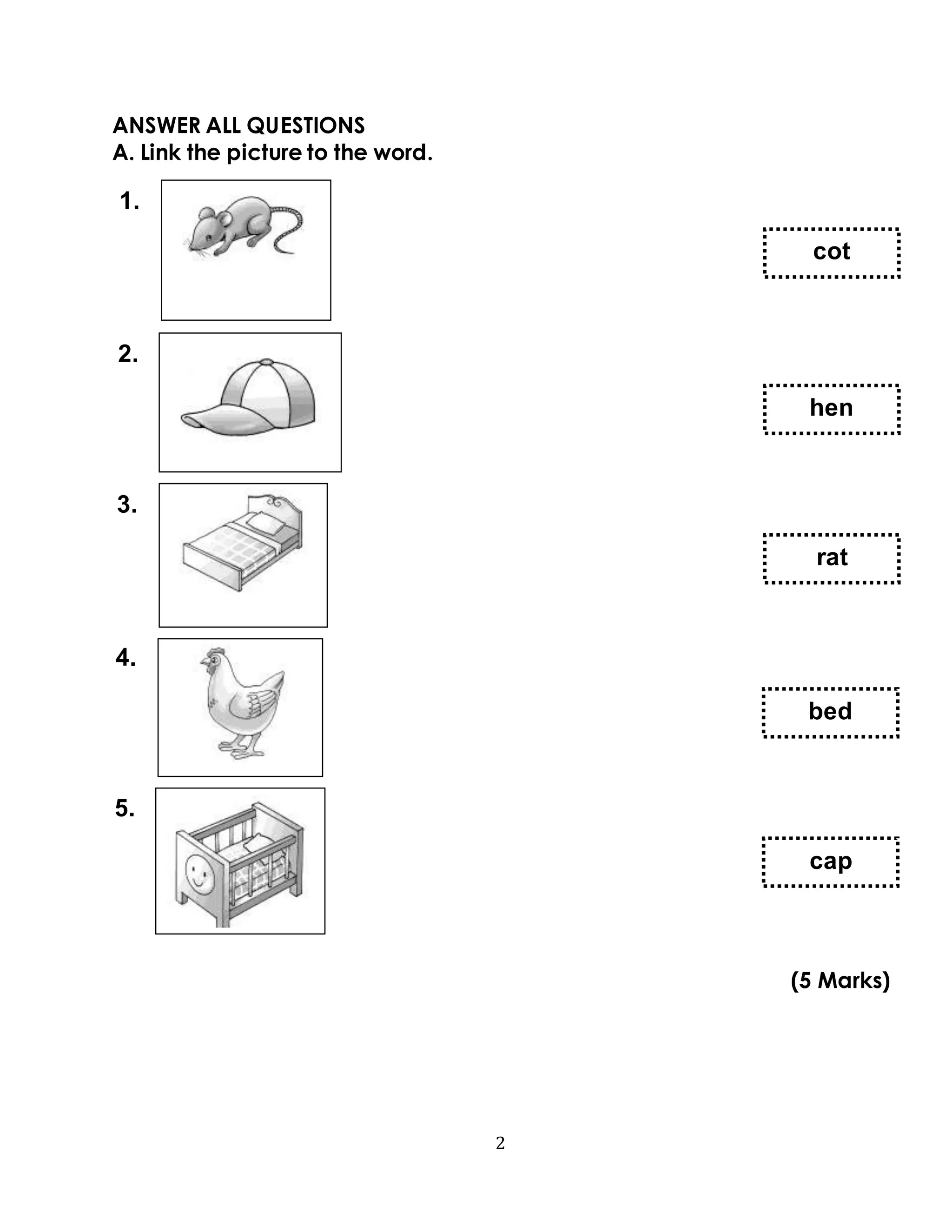 Ujian English Year1 Paper 2 KSSR PDF ujian-english-year1-paper-2-kssr-pdf