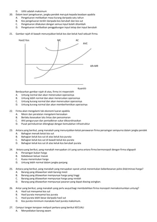 Peperiksaan percubaan ekonomi 2 | DOCX