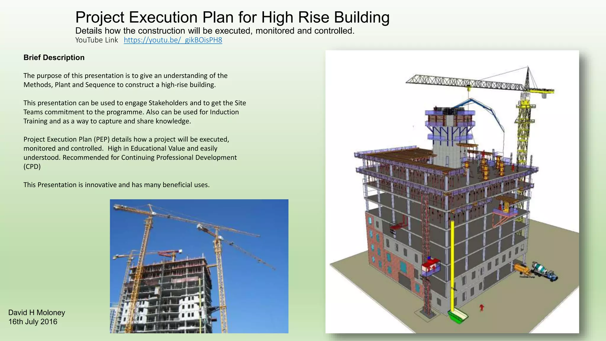 Project Execution Plan for High Rise Building | PDF