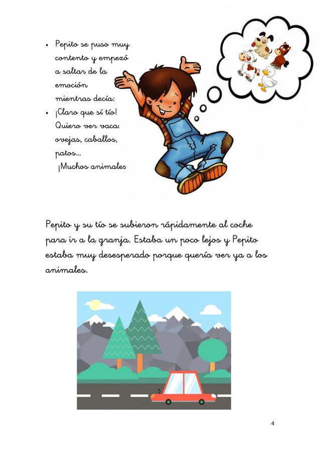 Cuento: "Pepito en la granja de su tío" | PDF