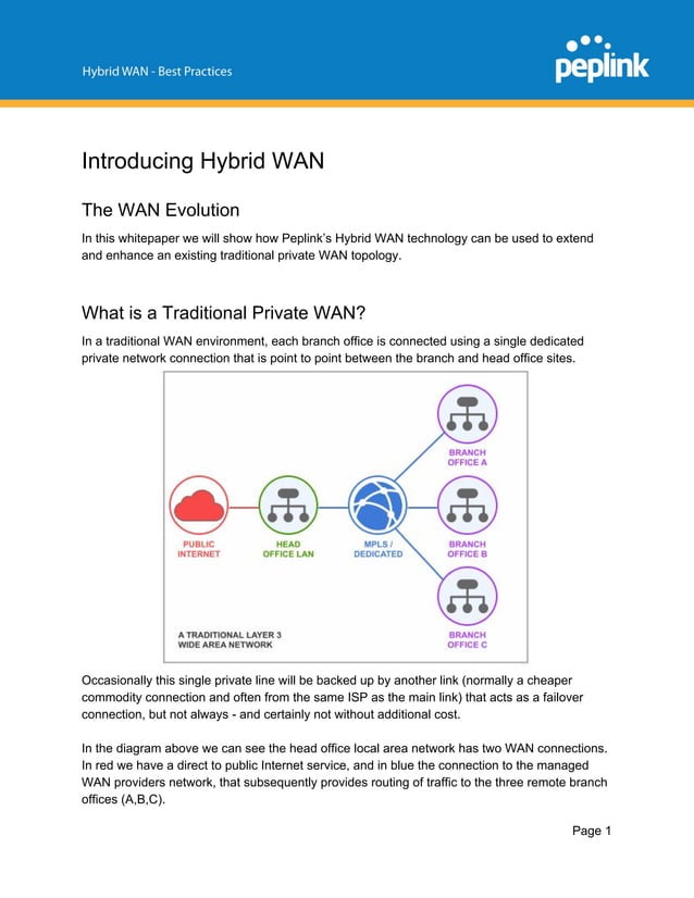 Whitepaper Peplink Hybrid Wan Best Practices Pdf
