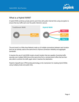 Whitepaper: Peplink Hybrid WAN Best Practices | PDF