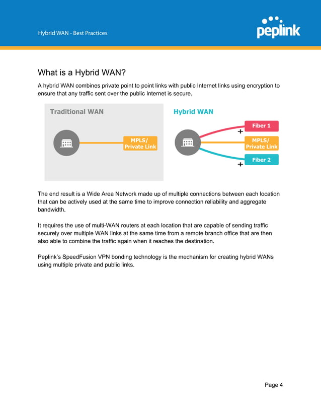 Whitepaper: Peplink Hybrid WAN Best Practices | PDF