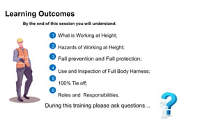 Working at height safety training PPT for construction | PPTX