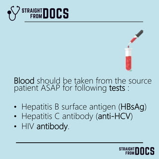 Needle Prick Injury, What to do? | PPTX