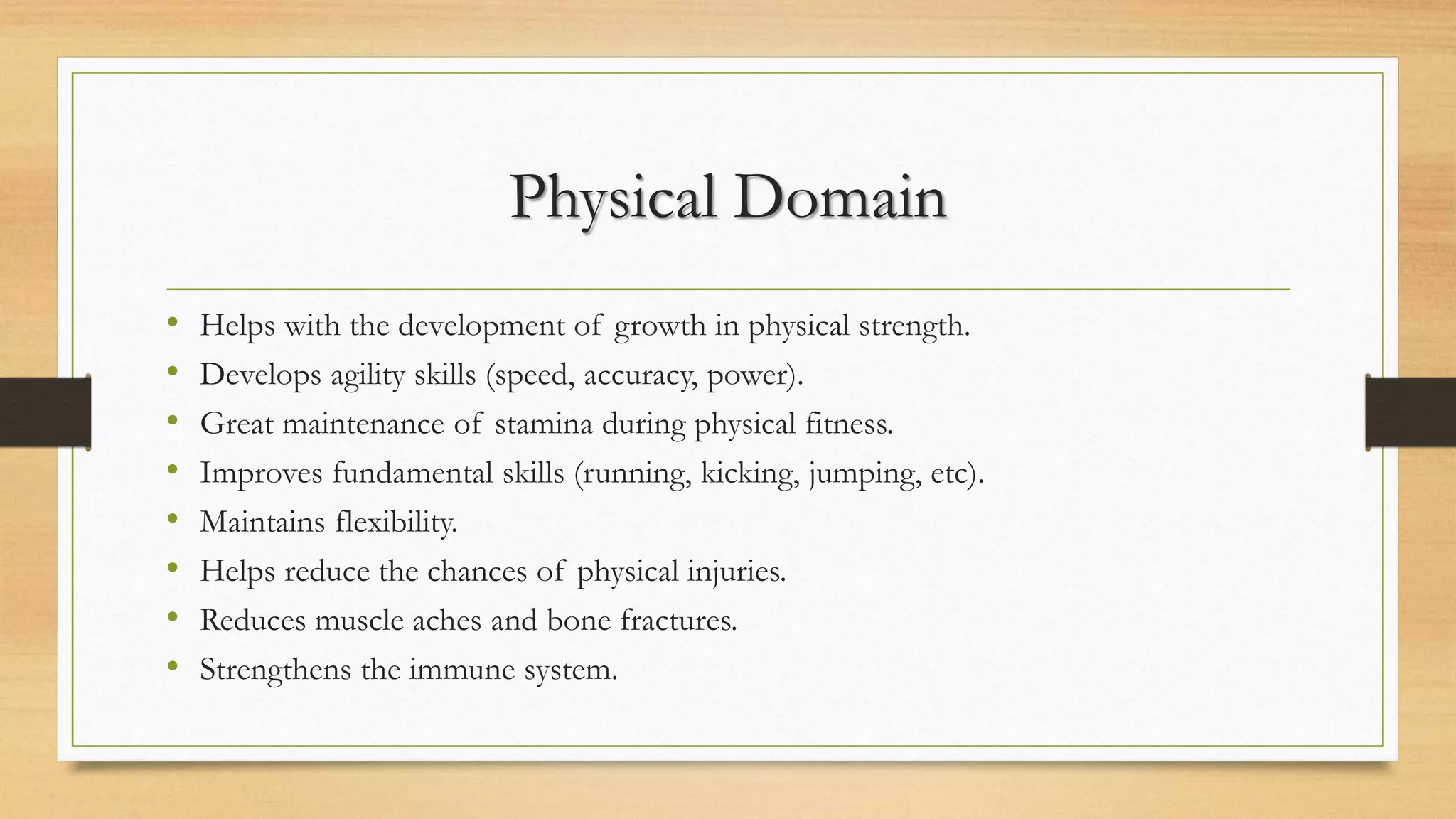 Domains of Physical Education | PPTX