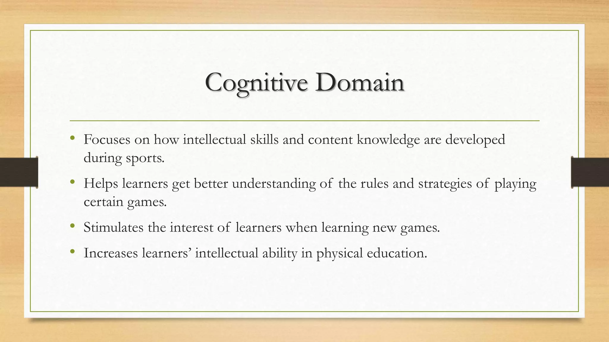 Domains of Physical Education | PPTX