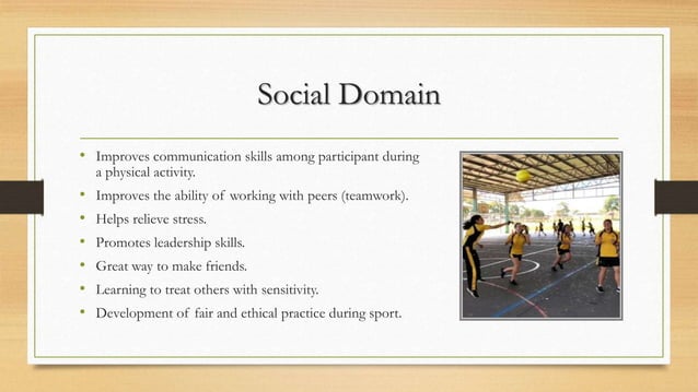 Domains of Physical Education | PPTX | Soccer | Sports