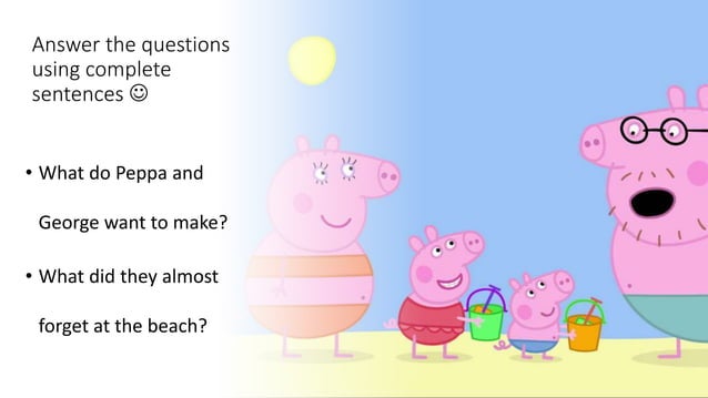 Peppa Pig - At the Beach.pptx | Food & Drink