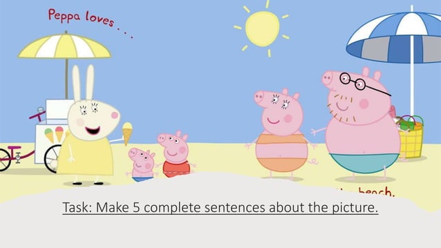 Peppa Pig - At the Beach.pptx | Food & Drink
