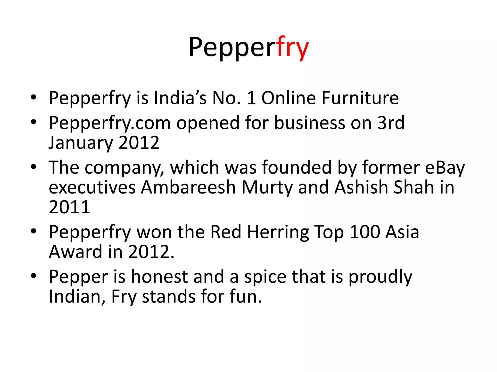 Pepperfry | PPTX