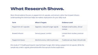 Peppermint tea which controls your appetite. | PDF