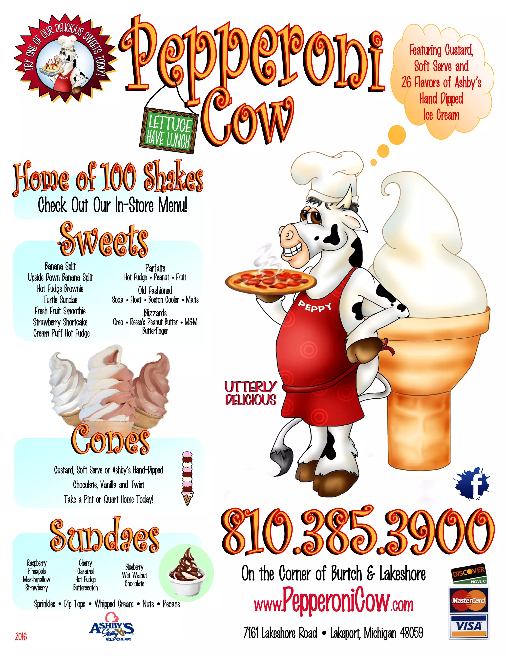 Pepperoni Cow Menu - 2016 | PDF