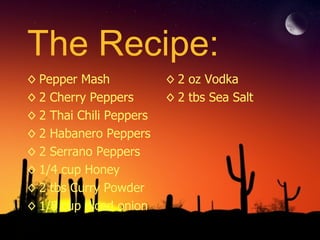 Pepper power point presentation | PPT