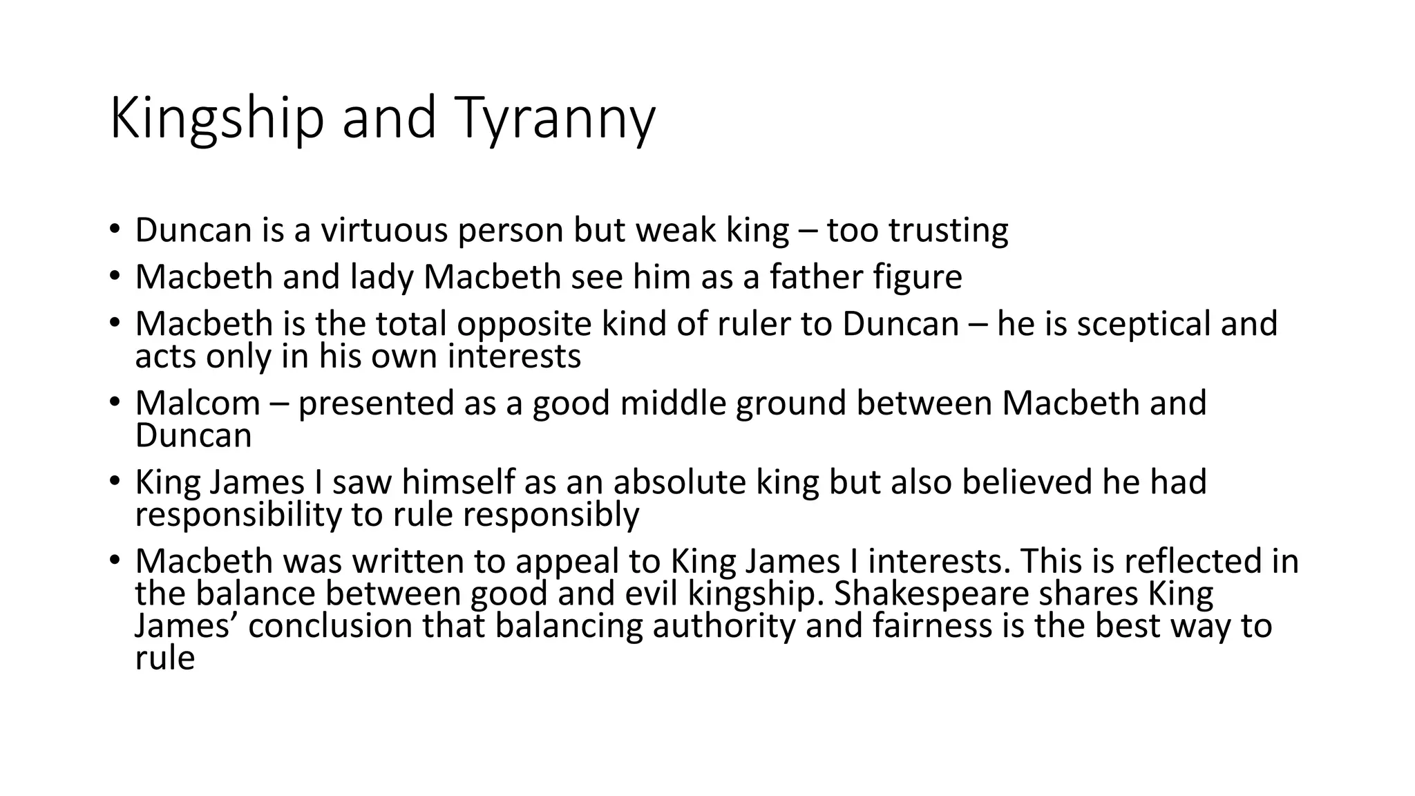 An introduction to themes in Macbeth for literature students | PPT