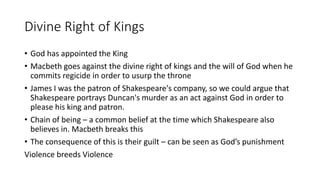 An introduction to themes in Macbeth for literature students | PPTX