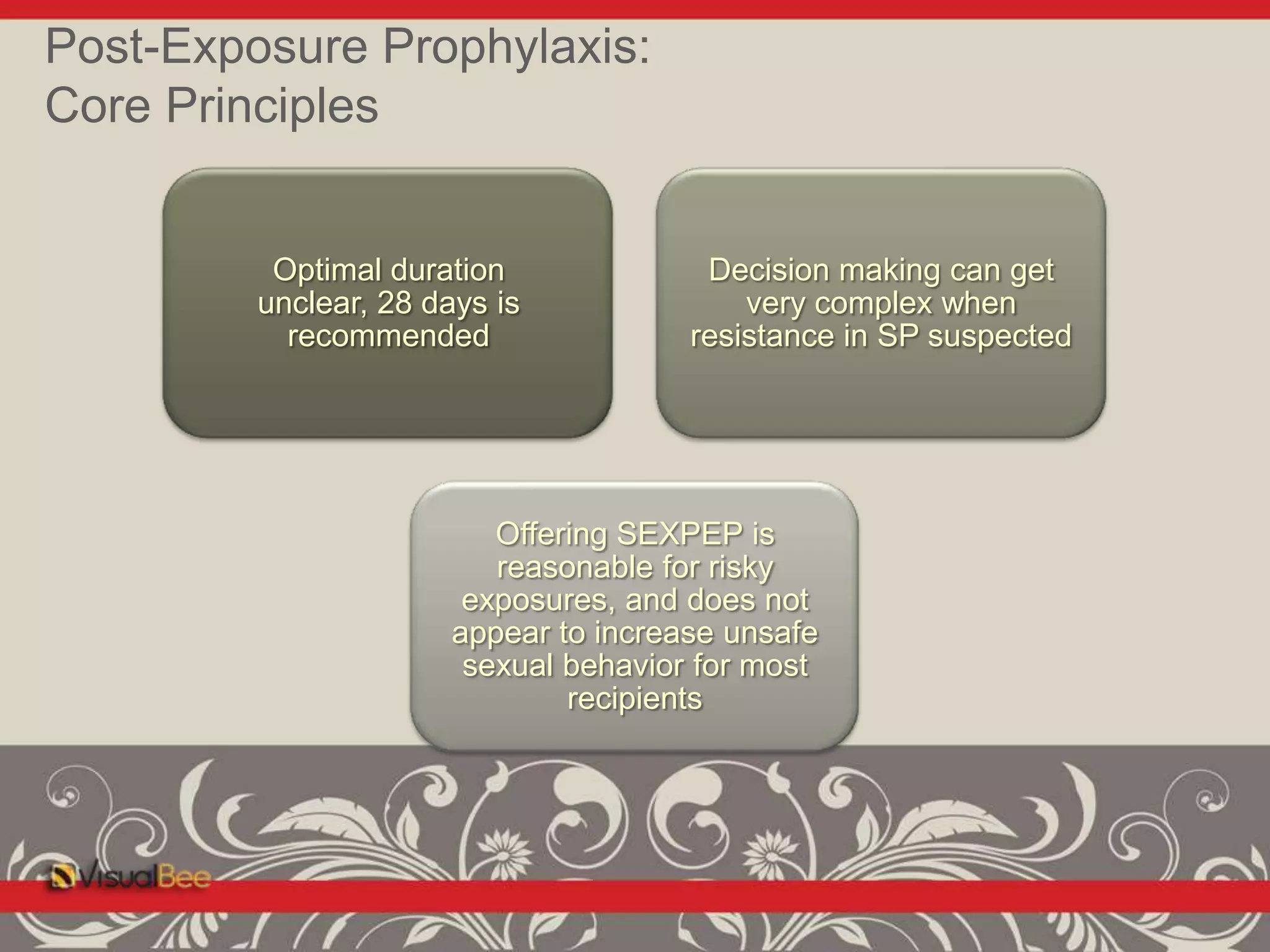 PEP(Post-Exposure Prophylaxis) | PPTX