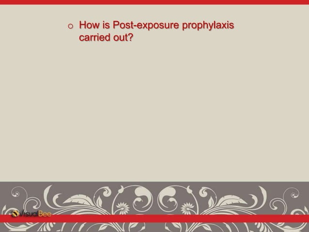 PEP(Post-Exposure Prophylaxis) | PPTX