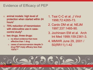 PEP(Post-Exposure Prophylaxis) | PPTX