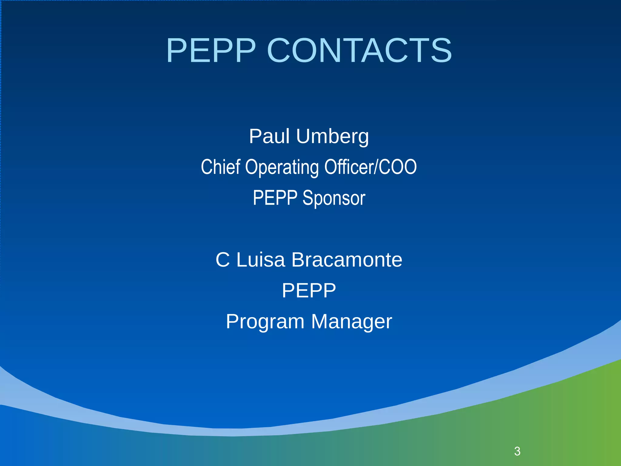 PEPP Overview | PPT