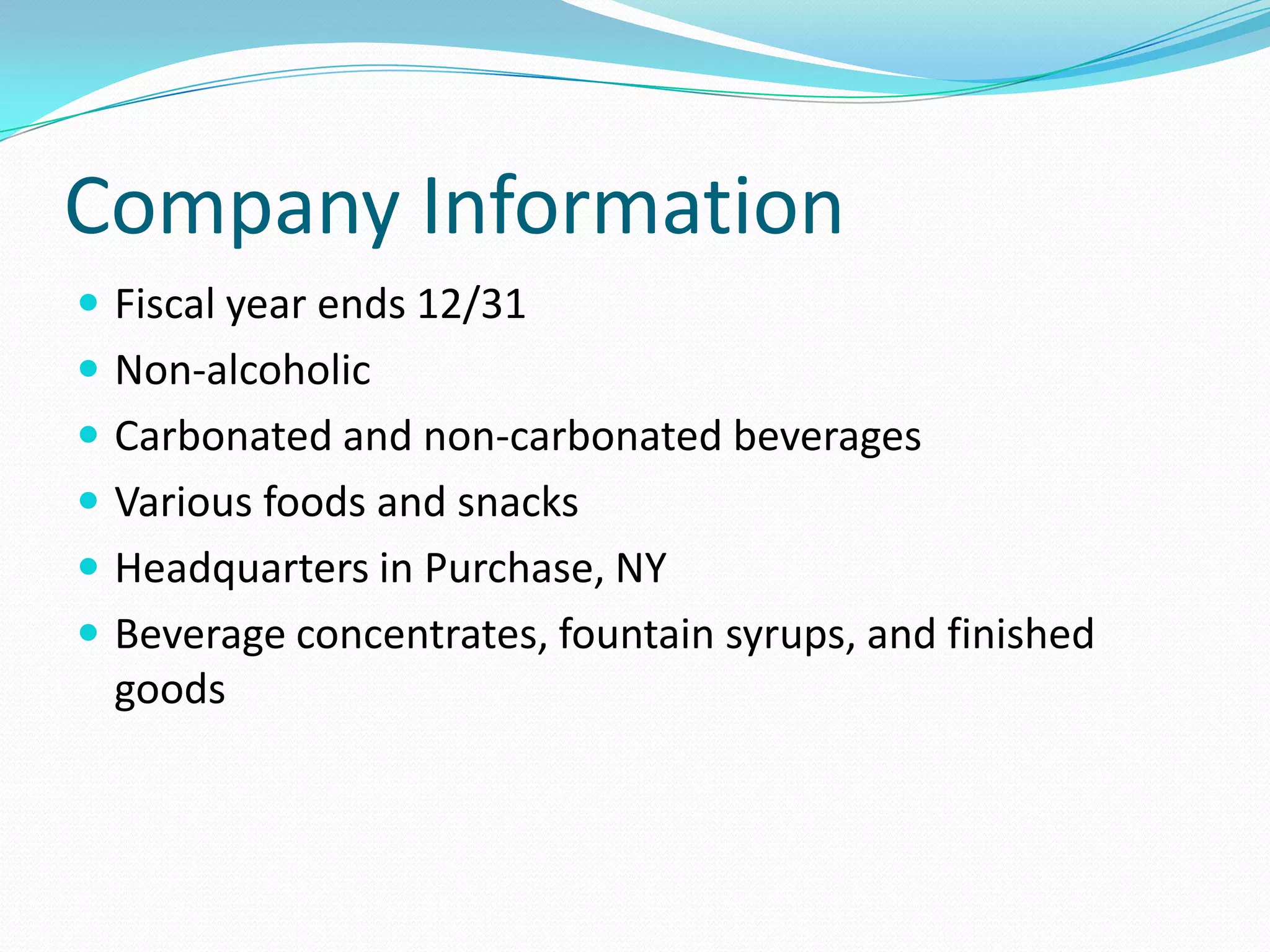 PepsiCo powerpoint | PPT
