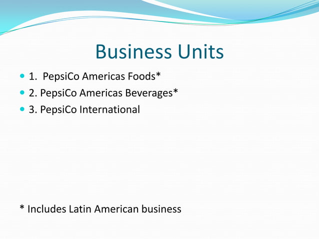 PepsiCo powerpoint | PPT