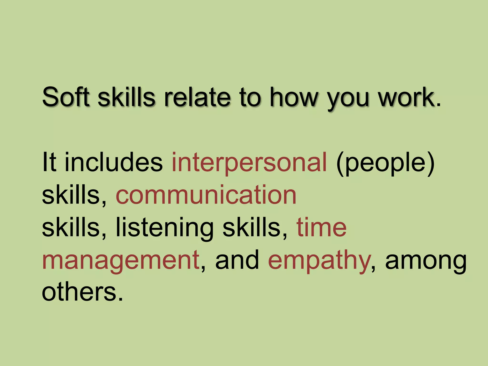 Interpersonal and soft skills assessment and development | PPTX