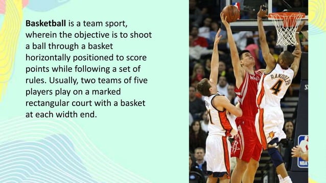Physical Education 8- TEAM SPORTS (Basketball) | PPTX