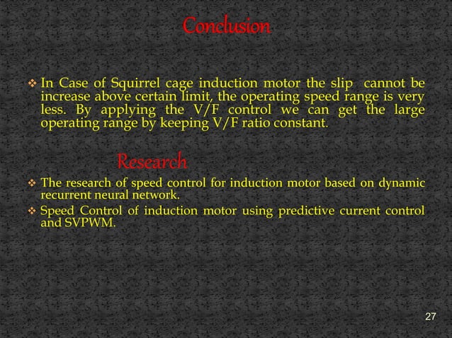 speed control of three phase induction motor | PPTX