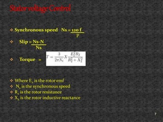 speed control of three phase induction motor | PPTX