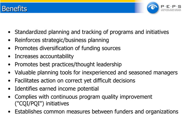 Program Evaluation & Planning System | PPT
