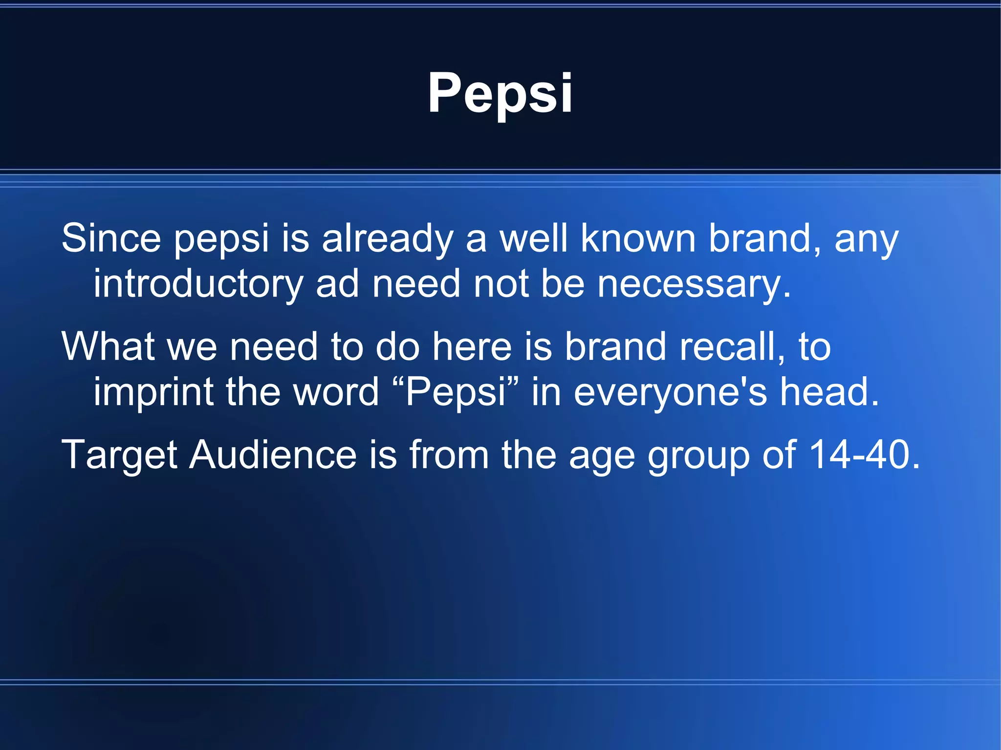 Pepsi | PPT